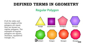 MATHEMATICS GEOMETRY QUIZ SAMPLES 3RD QTR | PPT