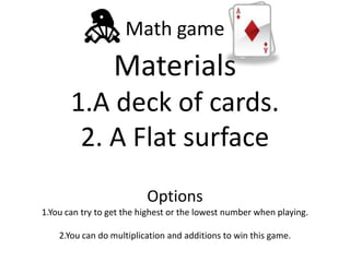 Math game | PPT