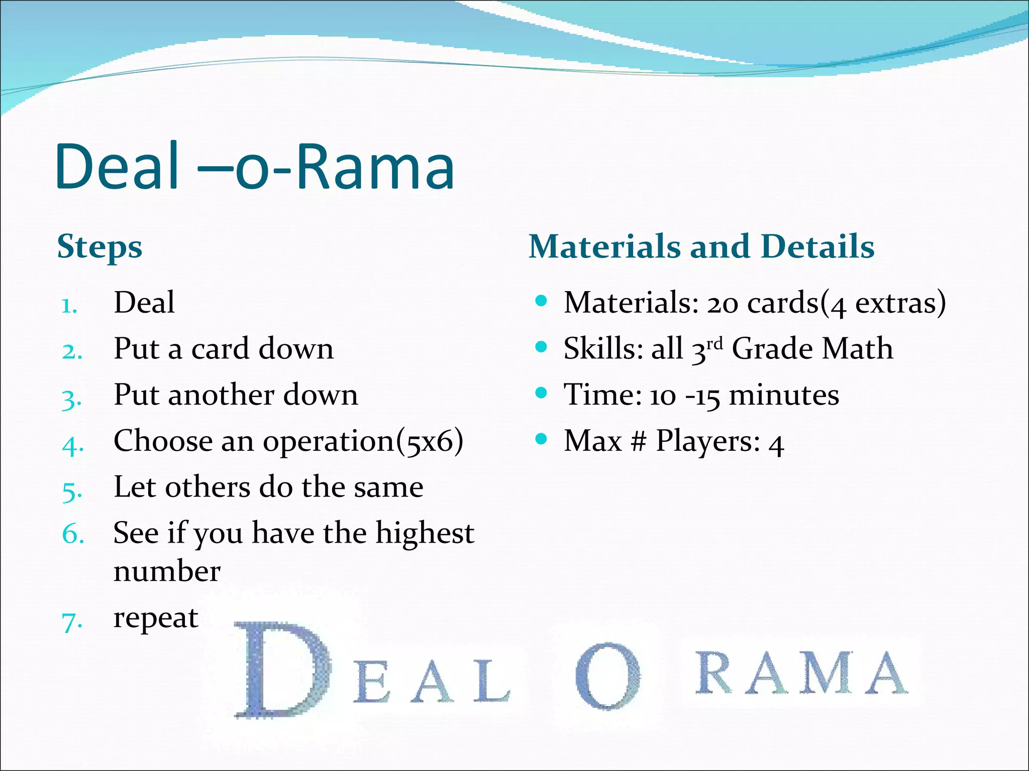 Math Games by Shields Kids | PPT
