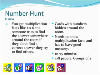 Math Games by Shields Kids | PPT