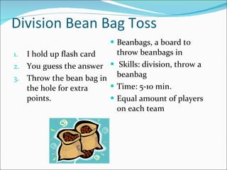 Math Games by Shields Kids | PPT