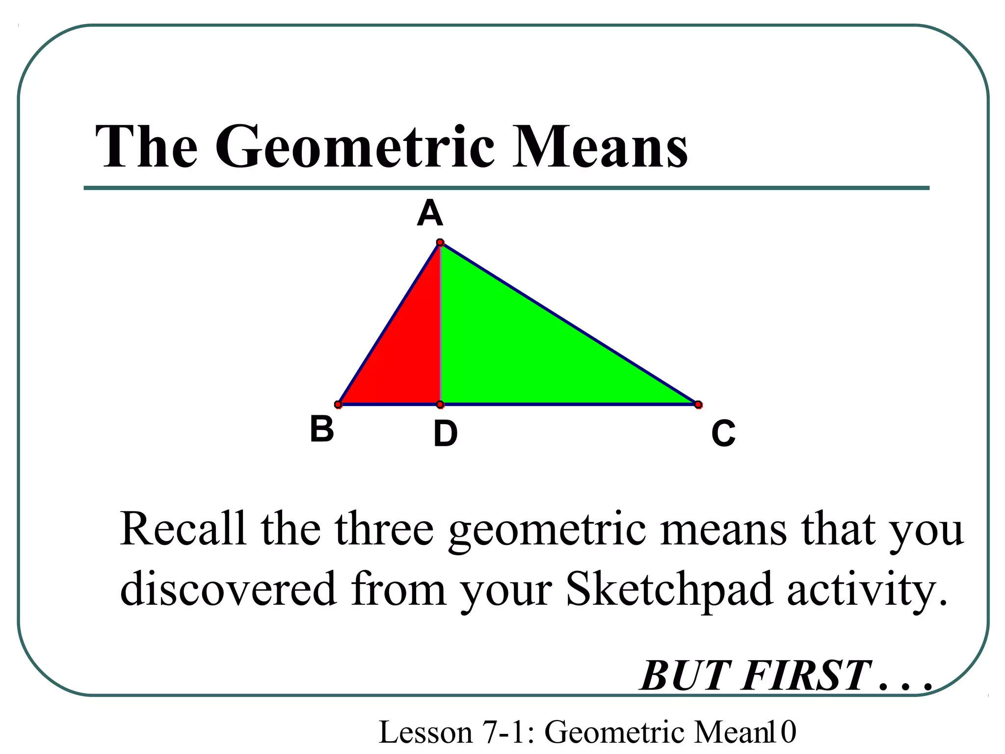 Math (geometric mean) | PPT