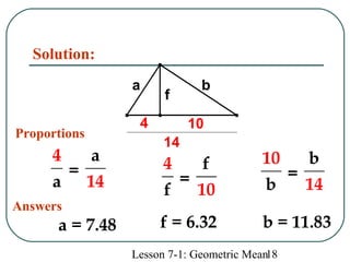 Math (geometric mean) | PPT