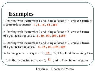 Math (geometric mean) | PPT