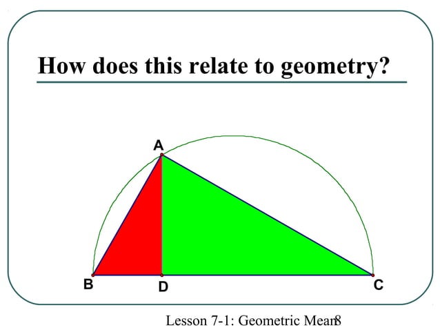 Math (geometric mean) | PPT | Homework and Study | Education