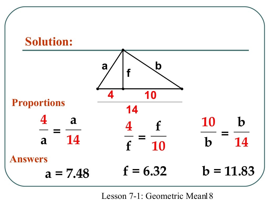Math geometric Mean Math geometric Mean