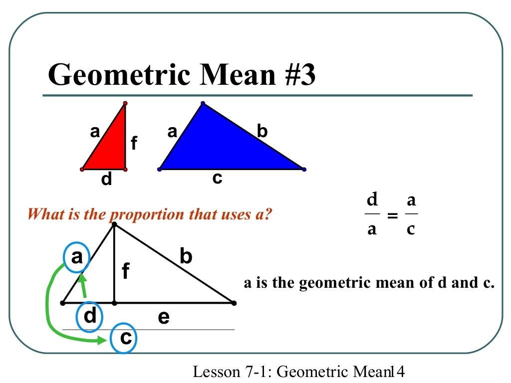 Math geometric Mean Math geometric Mean