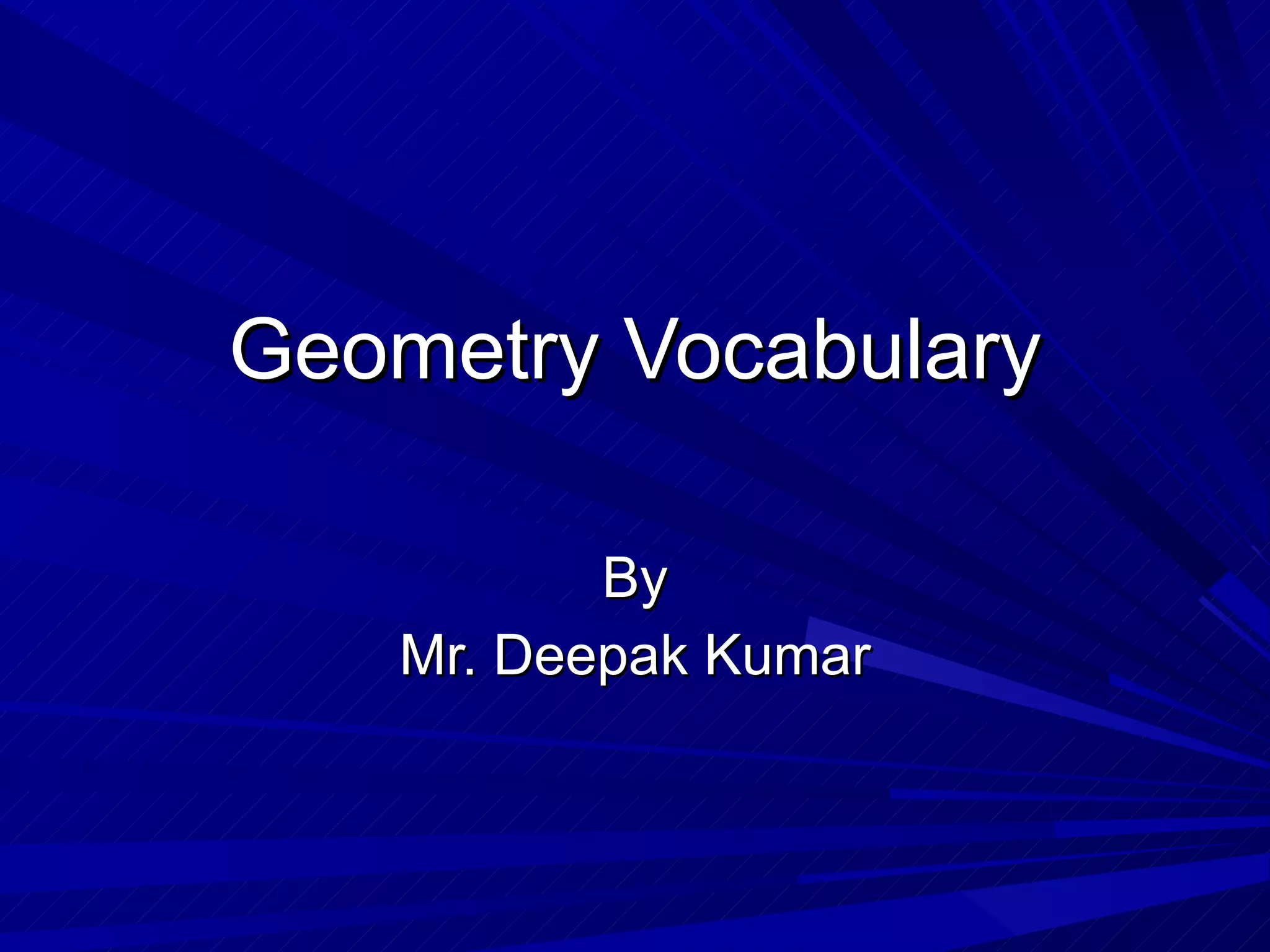 Math geometry vocabulary | PPT