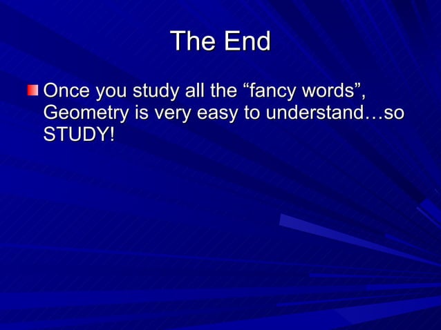 Math geometry vocabulary | PPT