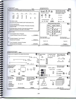 Math gr3 solutions | PDF