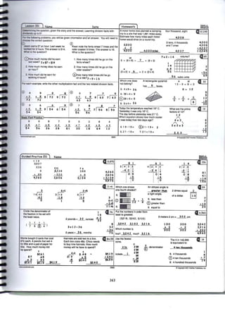 Math gr3 solutions | PDF