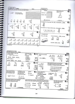 Math gr3 solutions | PDF