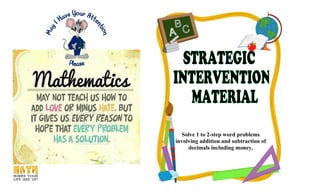 Math gr 4 strategic intervention material | DOC
