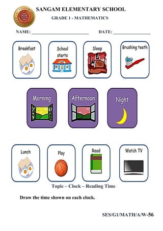 Math Subject Grade 1 Annual Worksheets.docx
