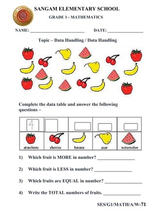 Math Subject Grade 1 Annual Worksheets.docx