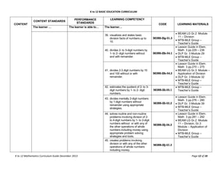 Math grade 3 cg | PDF