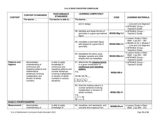 Math grade 3 cg | PDF