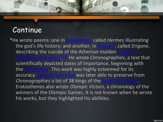 Great Mathematician Eratosthenes.pptx | Geography | Science