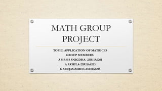 MATH GROUP PROJECT power point presentation | PPT