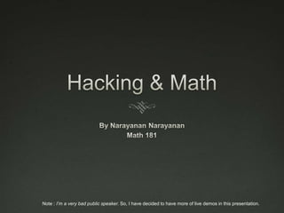 Math & Hacking | PPT