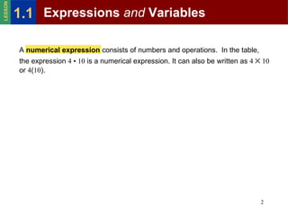 Math help chapter 1 | PPT