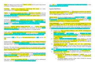 A Reviewer for Math History and Trivia [Not Updated] | PDF