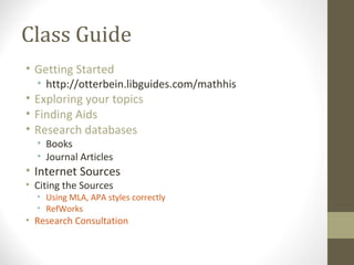 Math history r | PPT