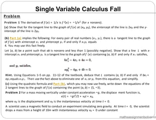 Calculus Homework Help | PPT