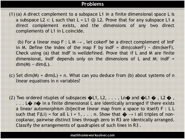 Linear Algebra Assignment Help | PPT
