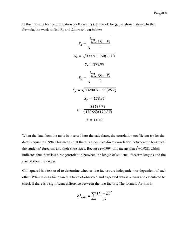 Ib Correlation Coefficient Formula