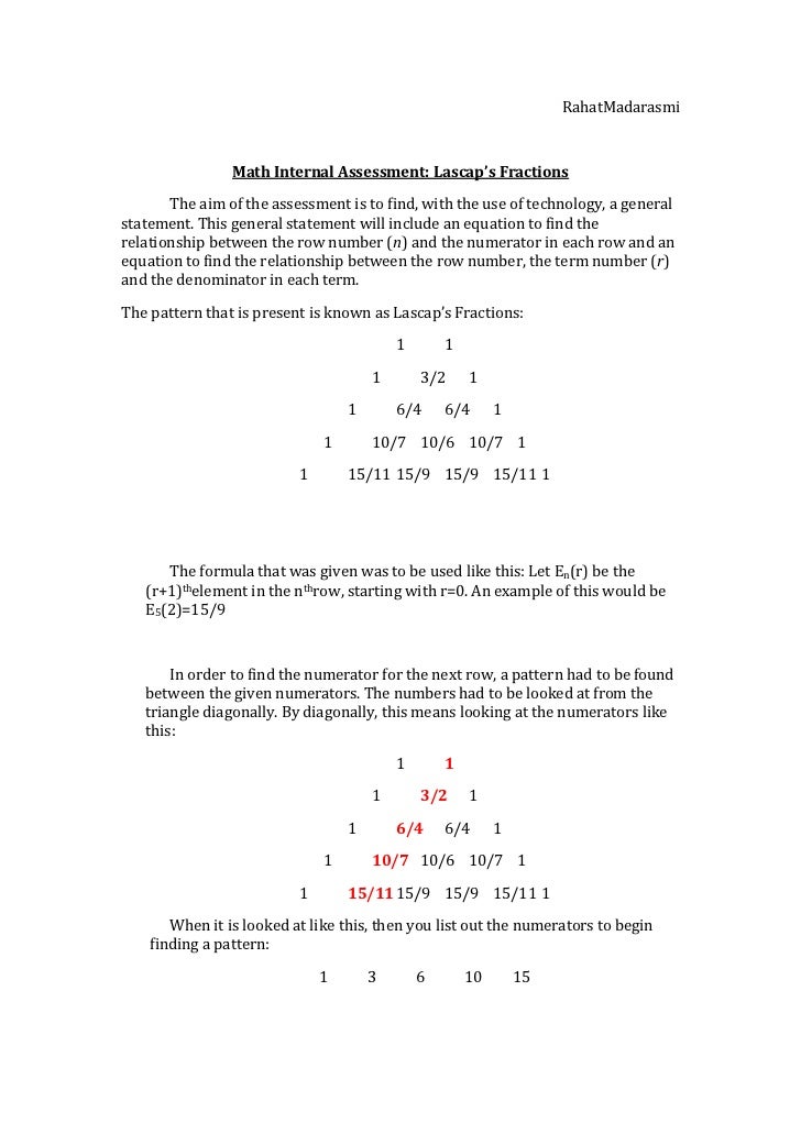 Math Ia Analysis Math Ia Analysis