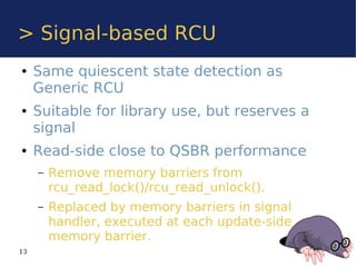 Userspace RCU library : what linear multiprocessor scalability means ...