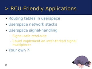 Userspace RCU library : what linear multiprocessor scalability means for your application | PPT