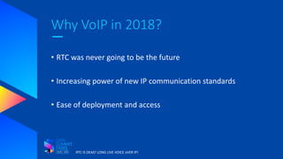 Telephony: How to prepare for the end of PSTN, with VoIP | PDF
