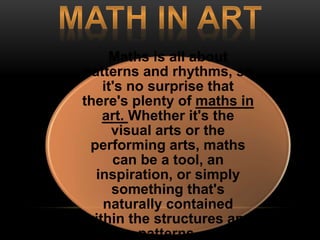 Mathematics in art | PPTX
