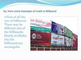 Math in billboard | PPT