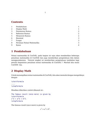 Math in ConTeXt | PDF