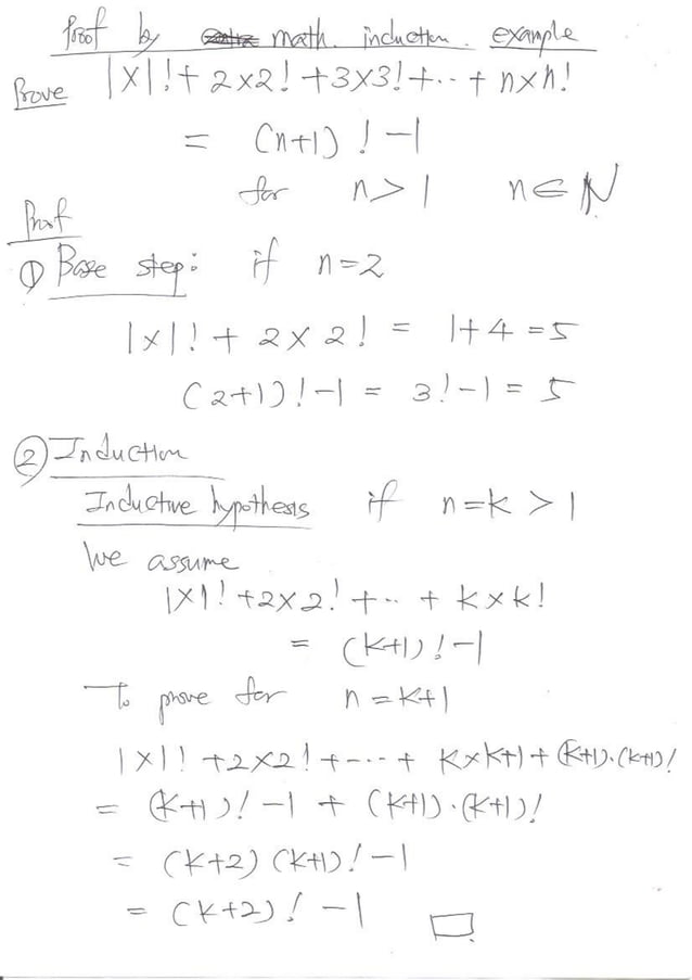 Proof By Math Induction Example | PDF