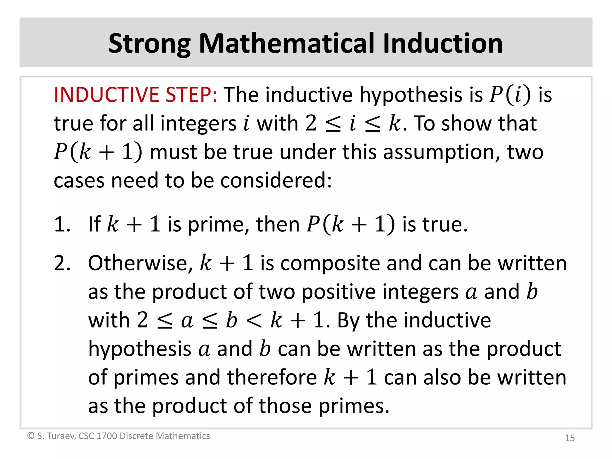Math Induction Principle Slides Pdf Programming Languages Computing