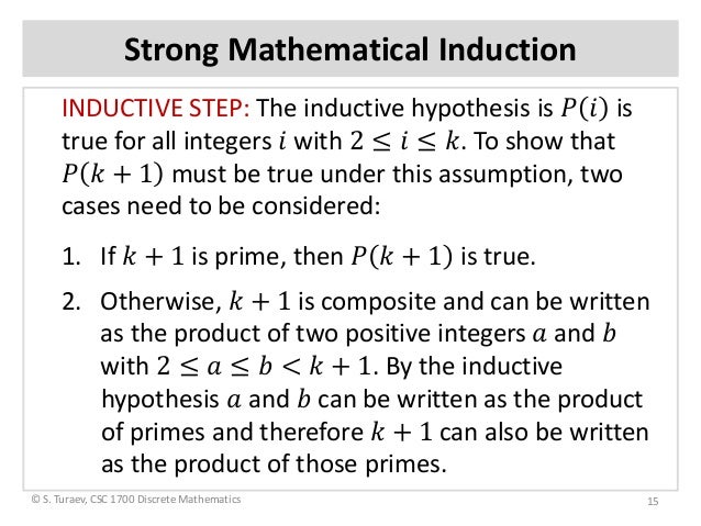 Math induction principle (slides)