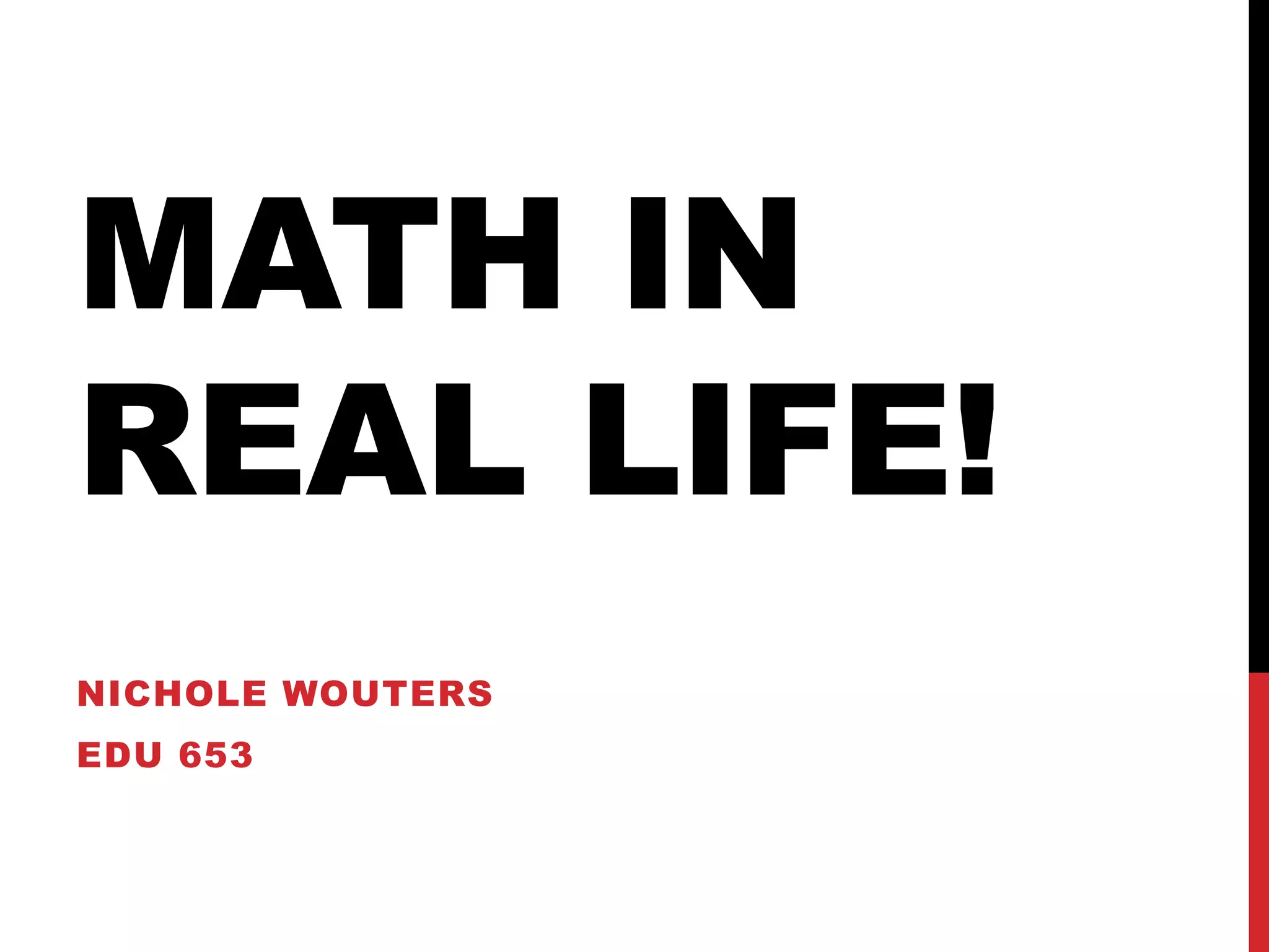 Math in real life! | PPTX