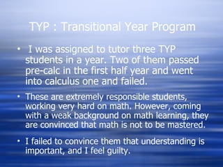 Not Only About Mathematics Tutoring | PPT