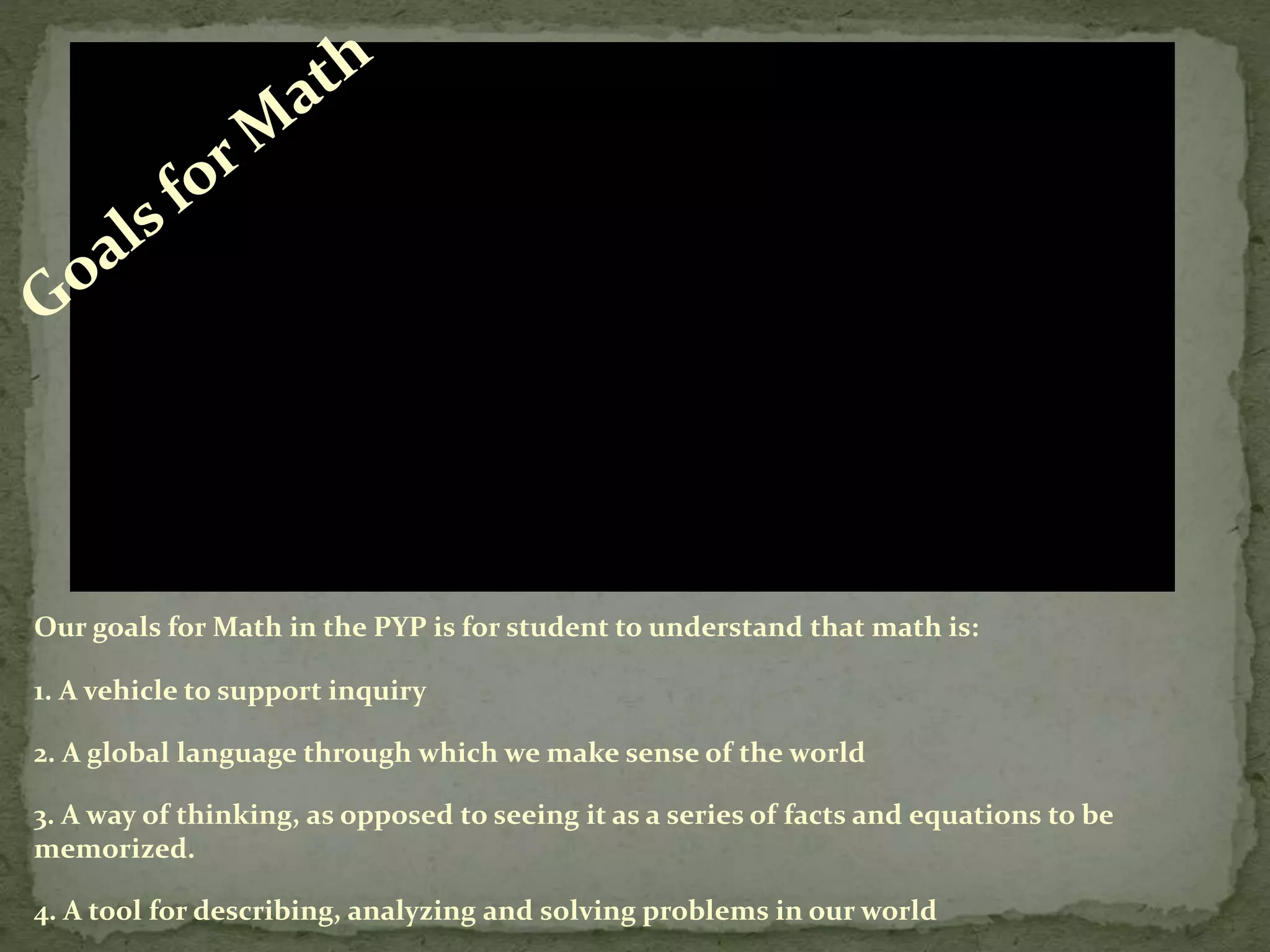Math in the PYP | PPTX