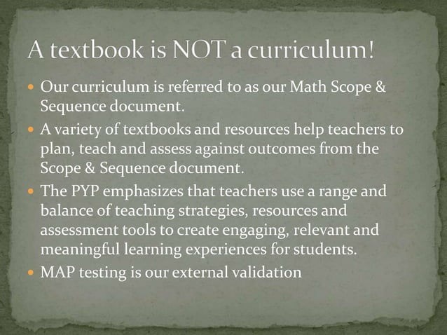 Math in the PYP | PPT