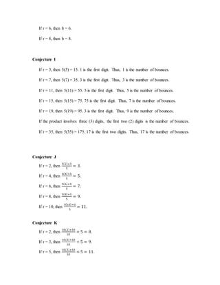 Math investigation (bounces) | DOCX