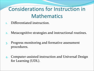Teaching Mathematics | PPT
