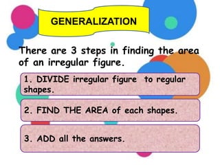 Math iv finding the area of an irregular figures | PPTX