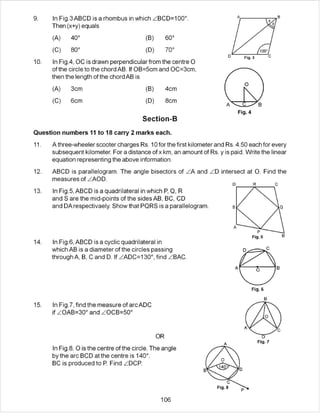 Mathematics IX Summative Assessmant - ll Sample Paper | PDF