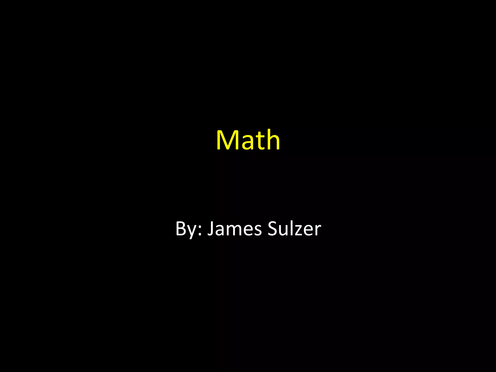 My Math Project for Mr. Medina's Class | PDF