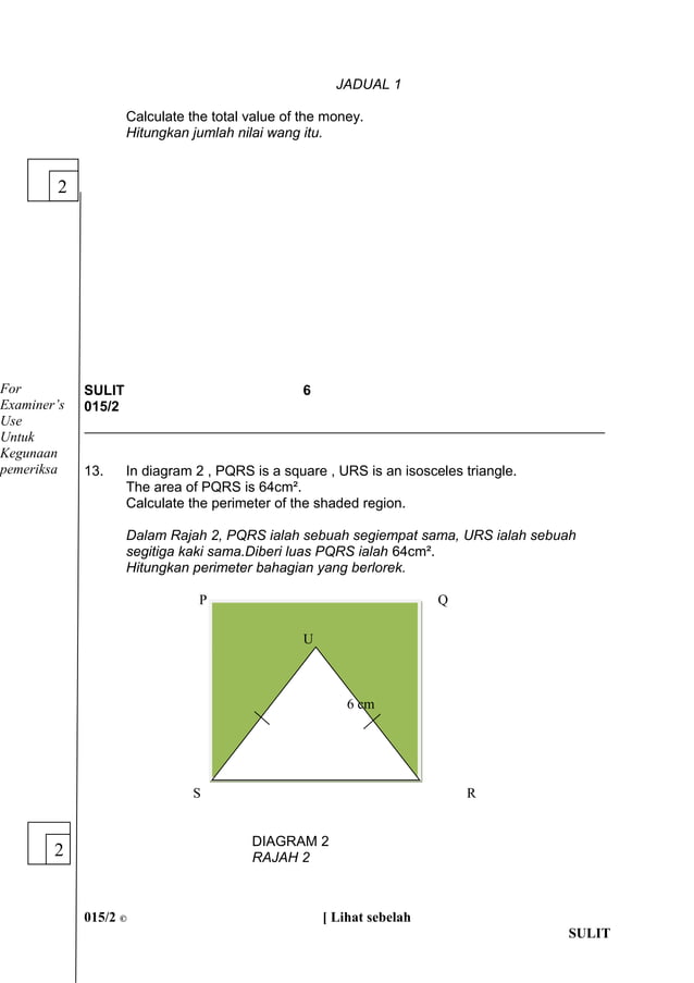 Math k2 tahun 6 | PDF | Free Download